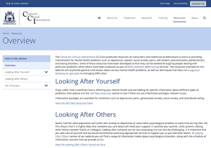 Centre for Clinical Interventions (CCI): Self-help workbooks and modules - Finding North