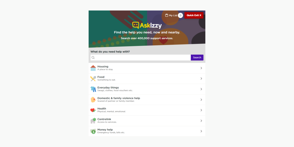 Ask Izzy - Finding North